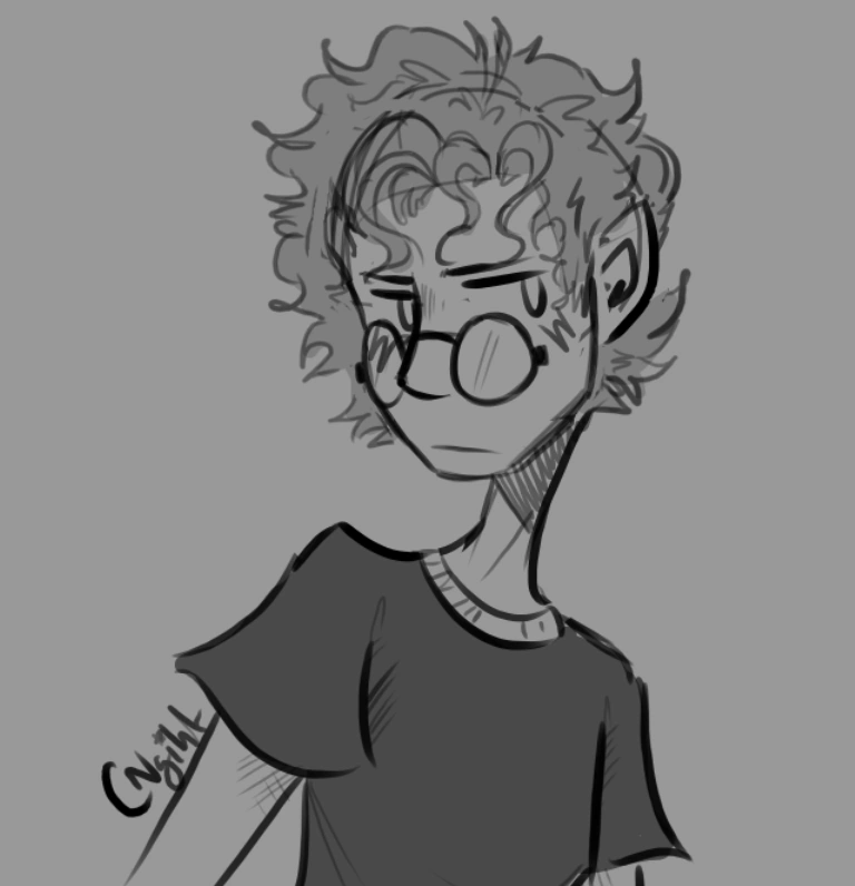 idk random self portrait sketch thing | Fandom