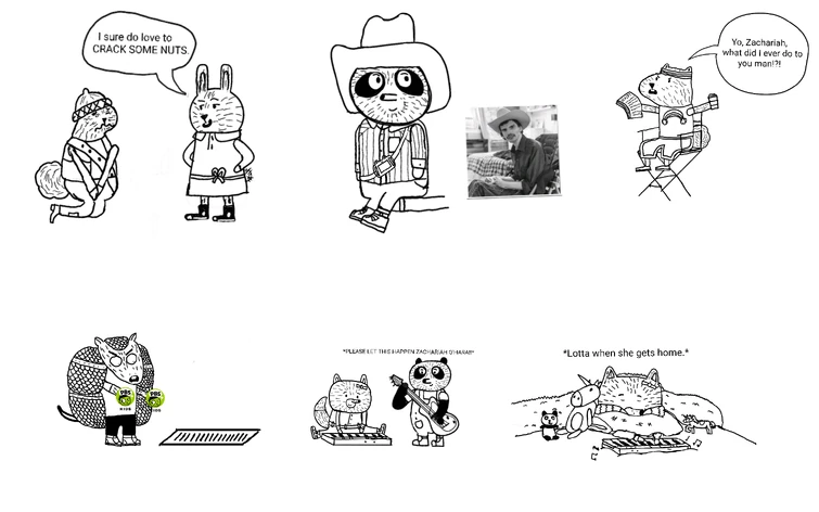 I made some sketches based on the new episodes of Carl the Collector ...