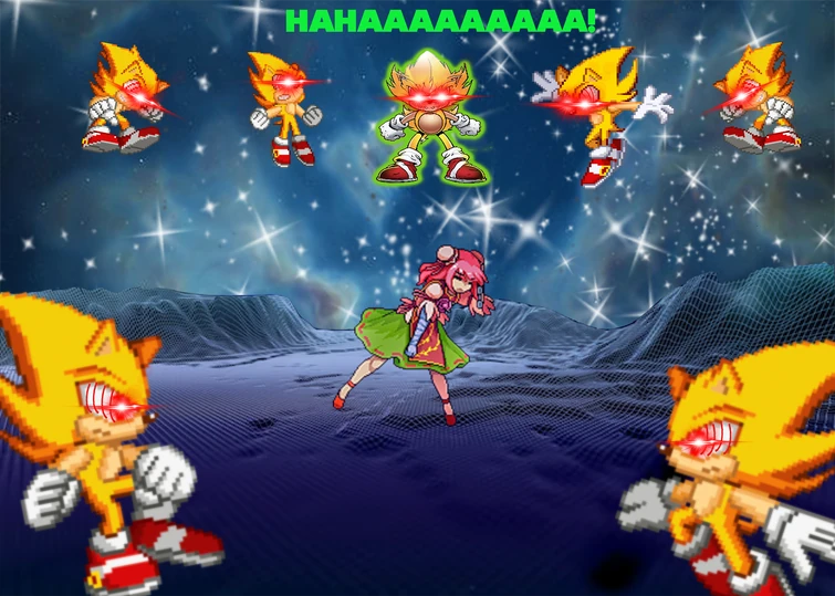 Fleetway Sonic vs Kasen Sprite art | Fandom