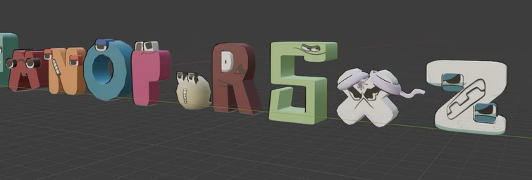 I made the Alphabet Lore in 3D | Fandom