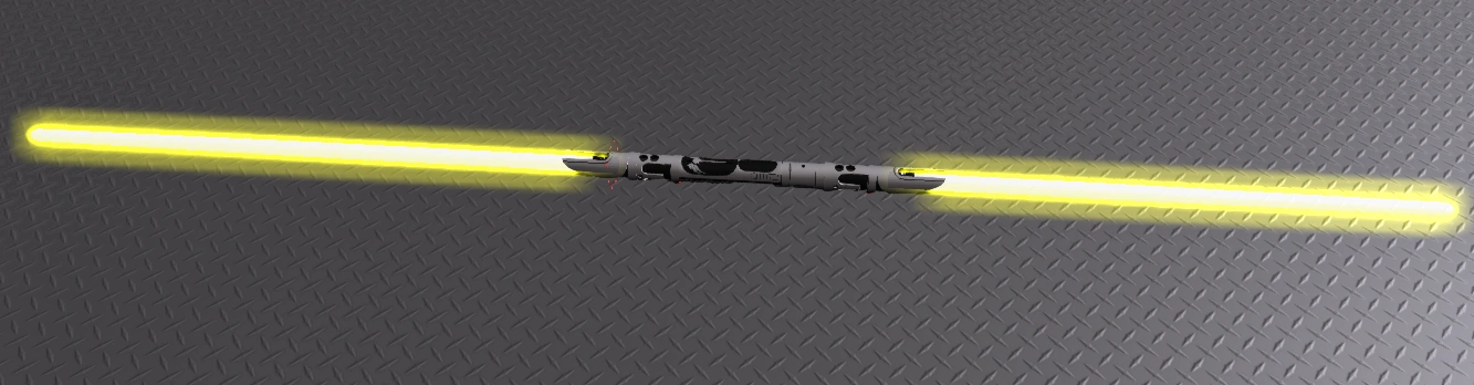 Here's the closest we'll get to making a temple guard saber on saber ...