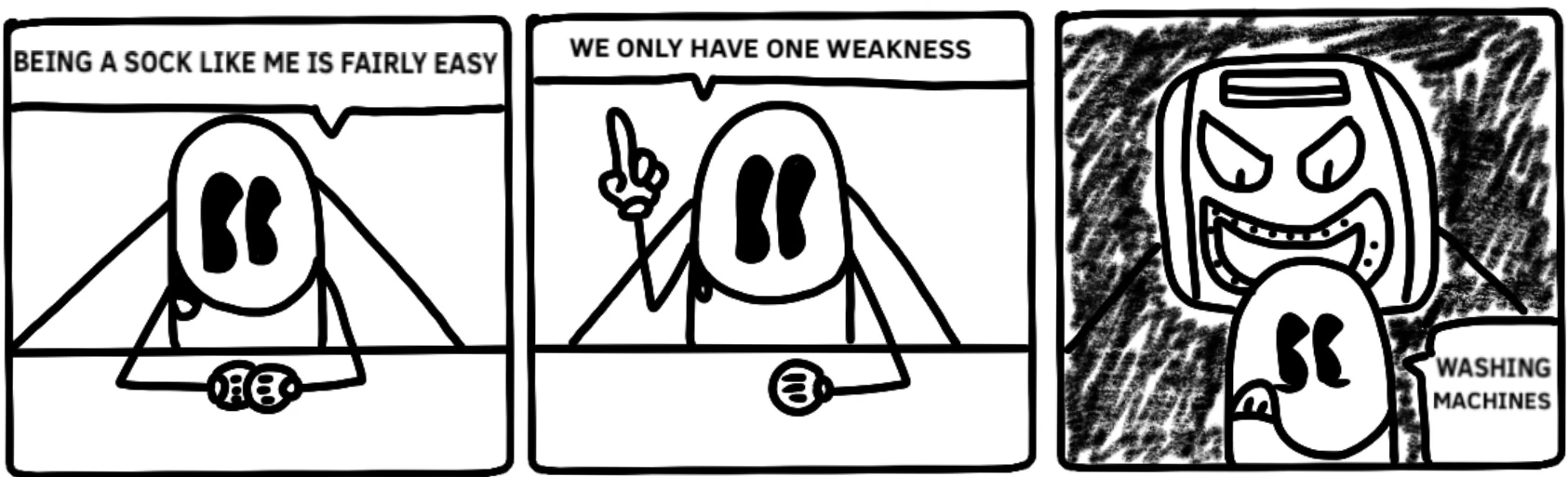 sock boy comic strip #2 | Fandom