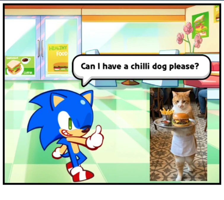 Sonic and the cat waitress | Fandom