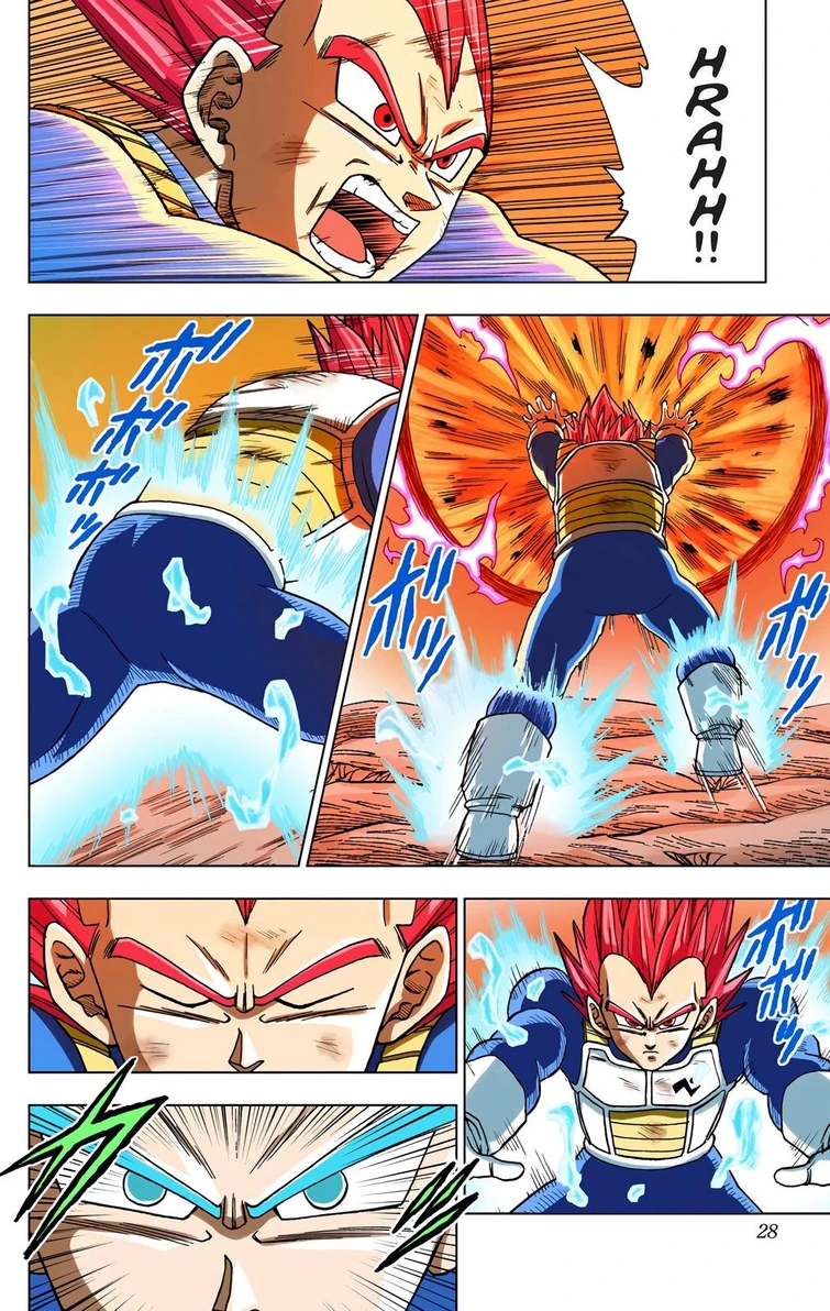 Solo un Panel de Vegeta usando Dios y Azul al mismo tiempo ...