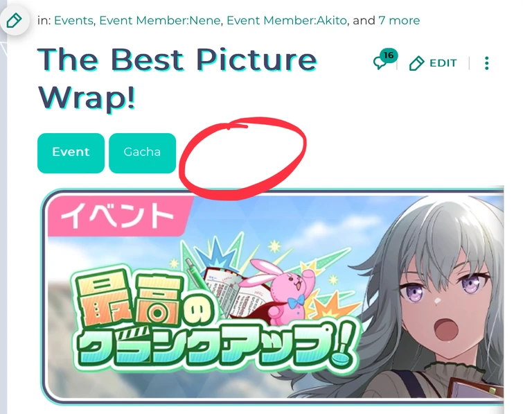 How come there’s no story tab for the new nene focal event? | Fandom