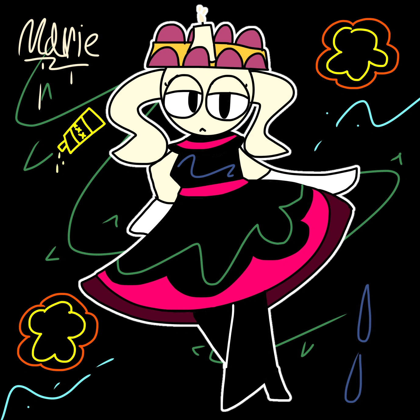 I slightly redesigned my oc in my art style | Fandom