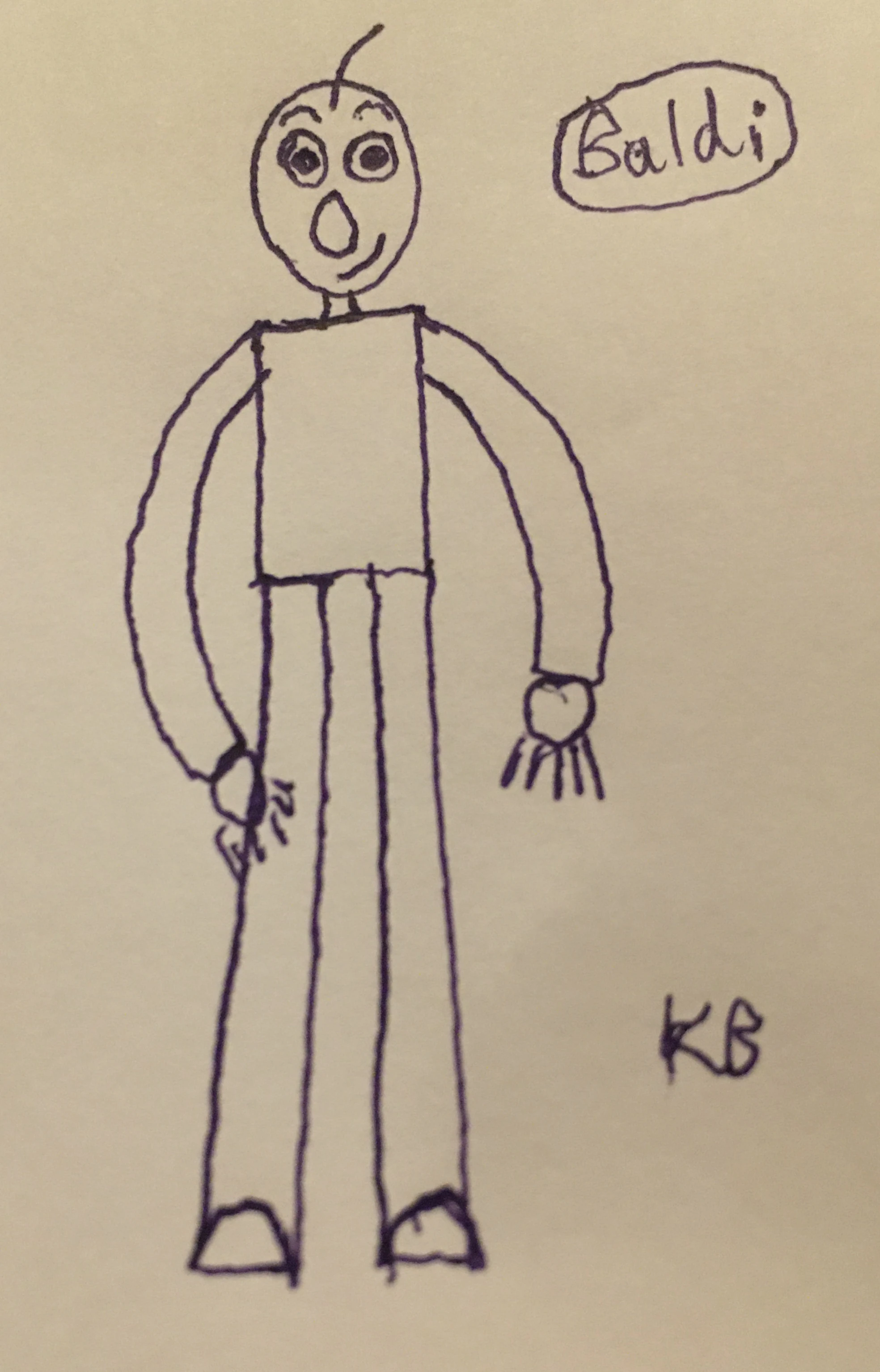 Here’s a little Baldi doodle I did | Fandom