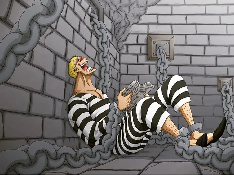 Is Doflamingo happier in prison? | Fandom