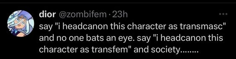 Me when (supposedly really intense) Mizuki gender discourse is the top ...