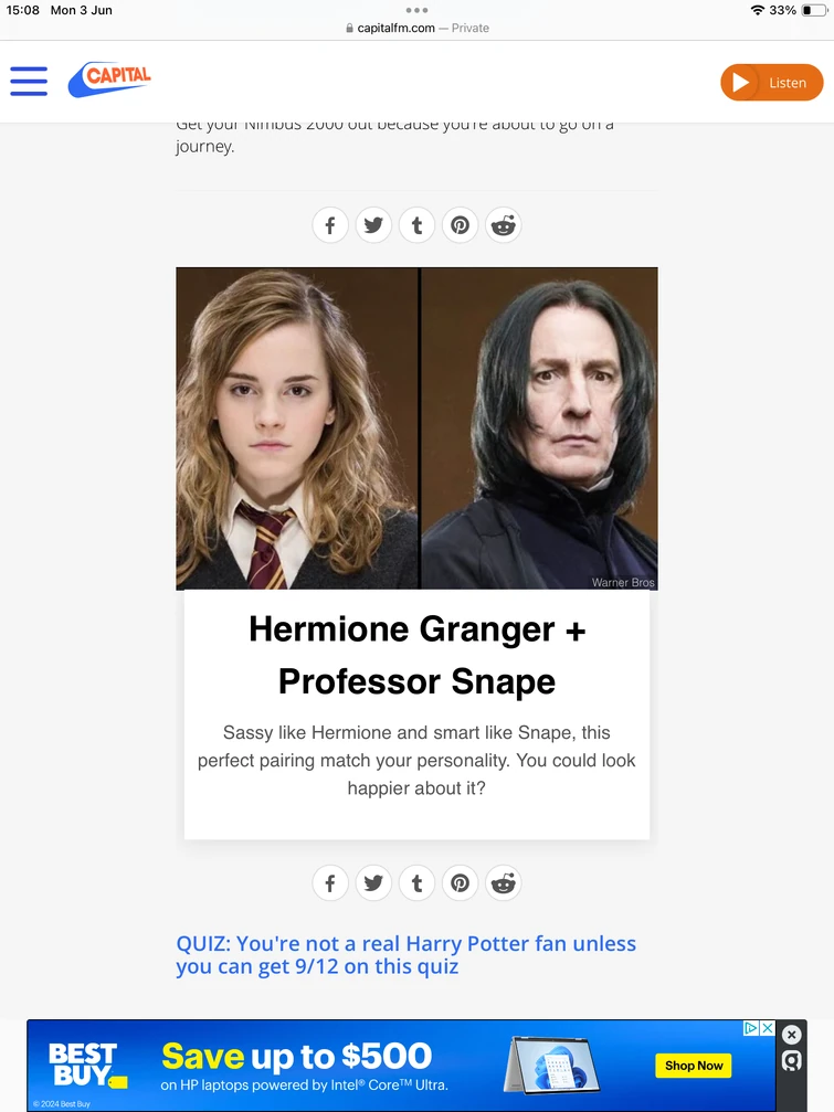 what two HP characters are you? {QUIZ} | Fandom