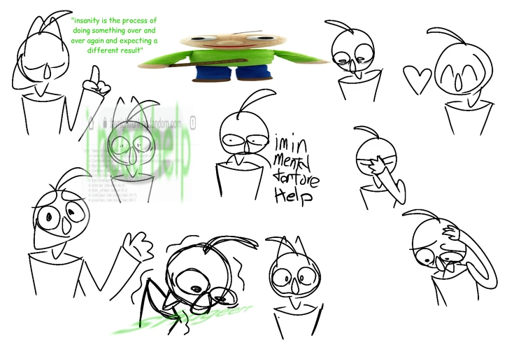 3 am baldi doodle page | Fandom