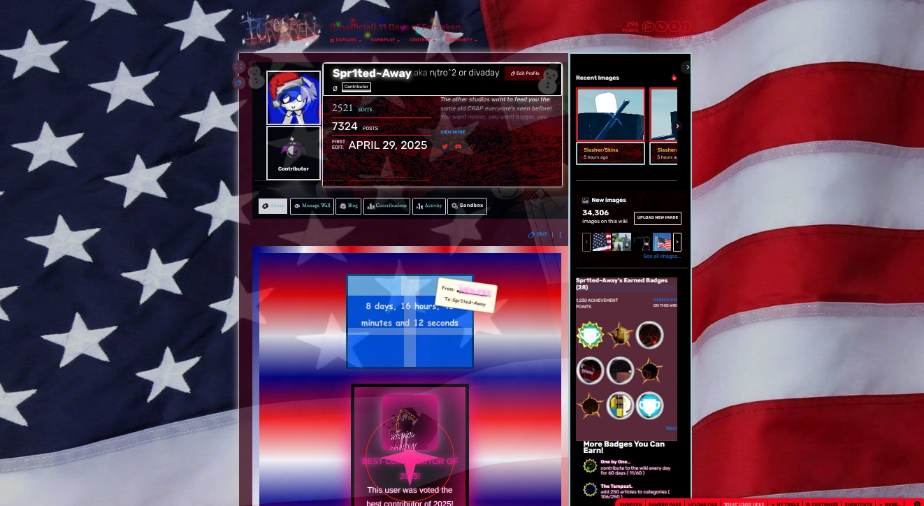 my profile design that i tried making americaaaaaa | Fandom