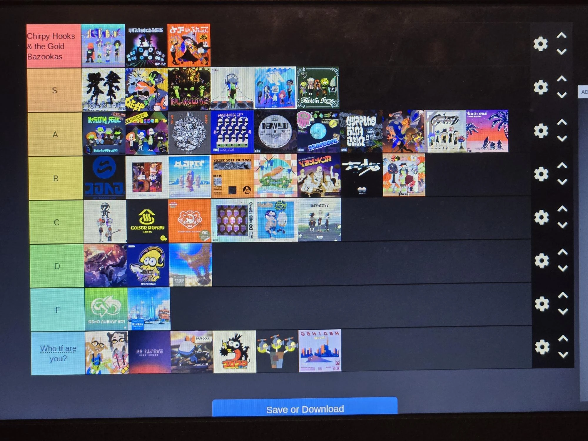 Splatty 3 Bands Tier List | Fandom