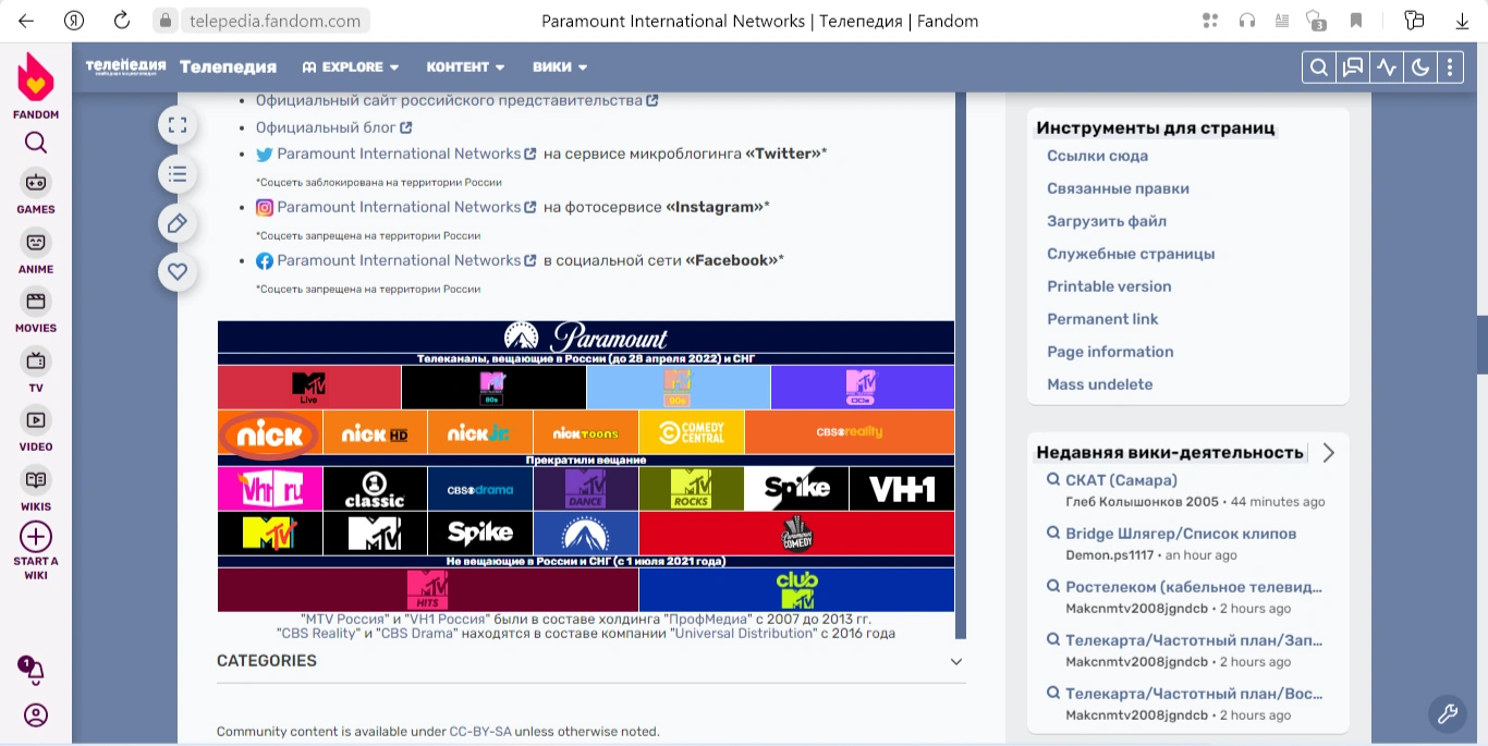 Paramount International Networks | Fandom