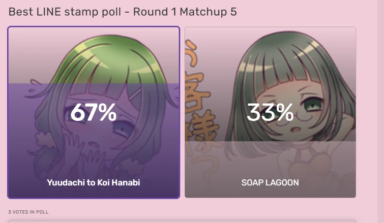 Best LINE stamp poll - Round 1 Matchup 5 | Fandom