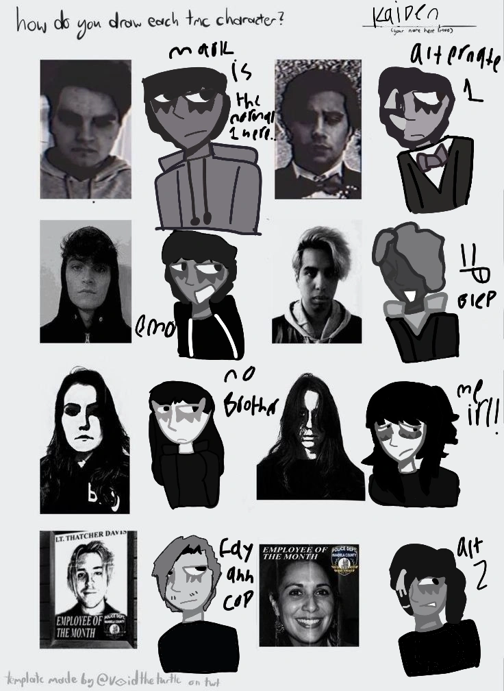 how i draw each mc character | Fandom