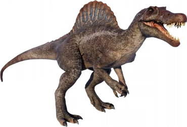 You free the baby. Then you hear large footsteps. It’s a Spinosaurus ...