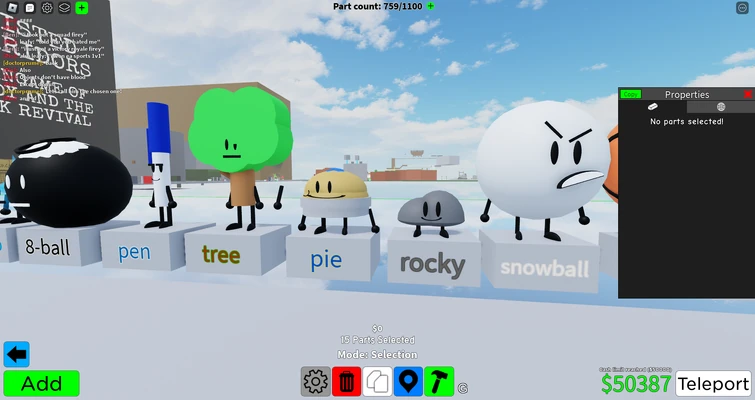 made some pretty cool 3d bfdi models in roblox | Fandom