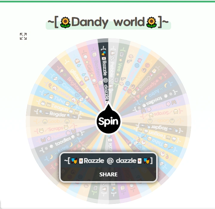 spinning the wheel until it lands on my fav dandys world character,part ...