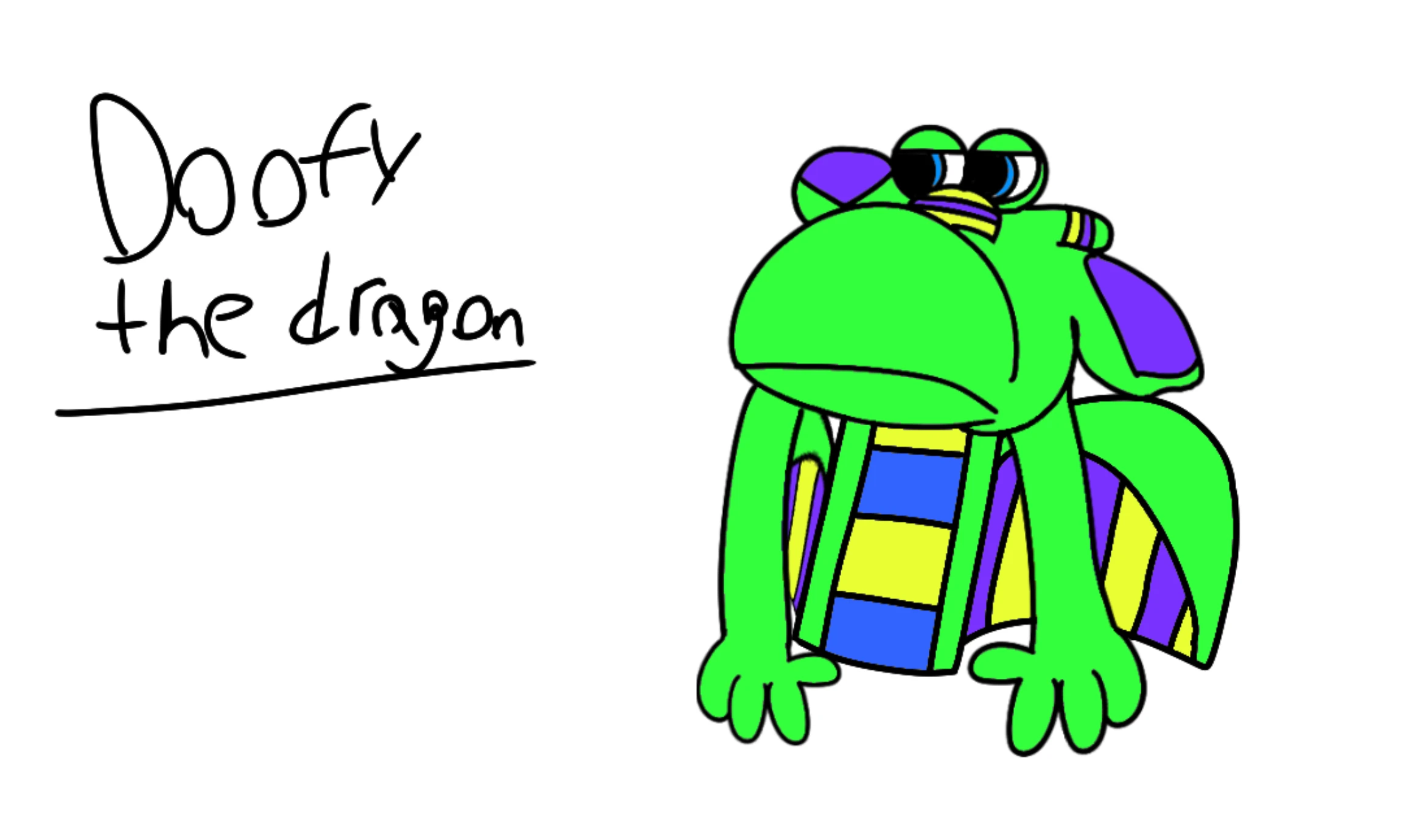 I decided to draw my favorite SML character: Doofy the dragon! | Fandom