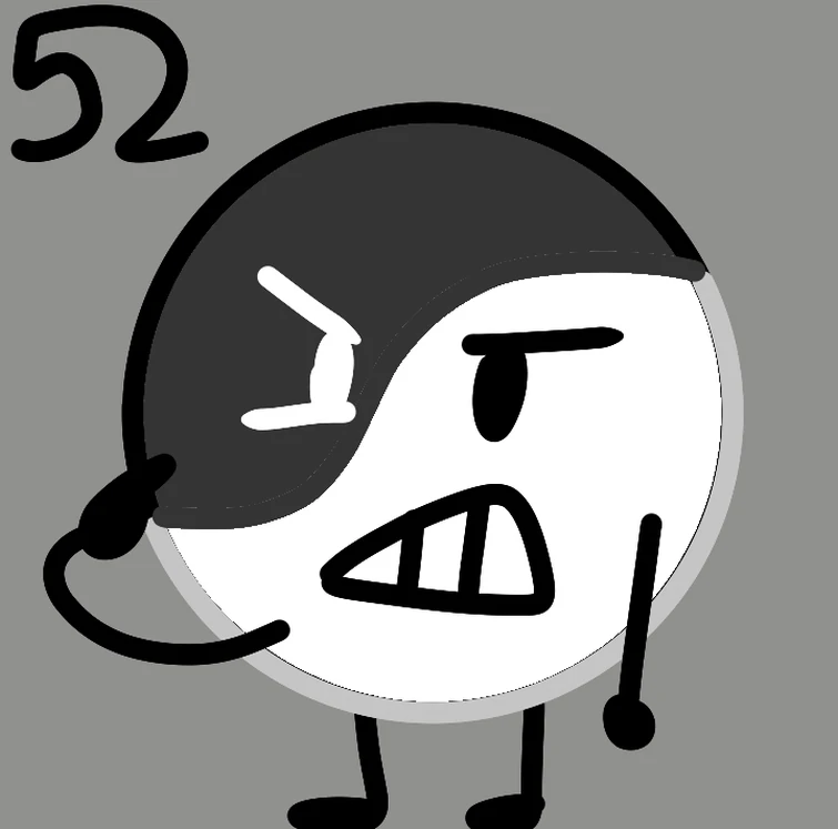 Here's batch 1 of my art! Flower From BFDI, YingYang from II2, Paddle ...