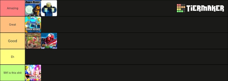 Tower Defense games that i played Tier list (My opinion) | Fandom