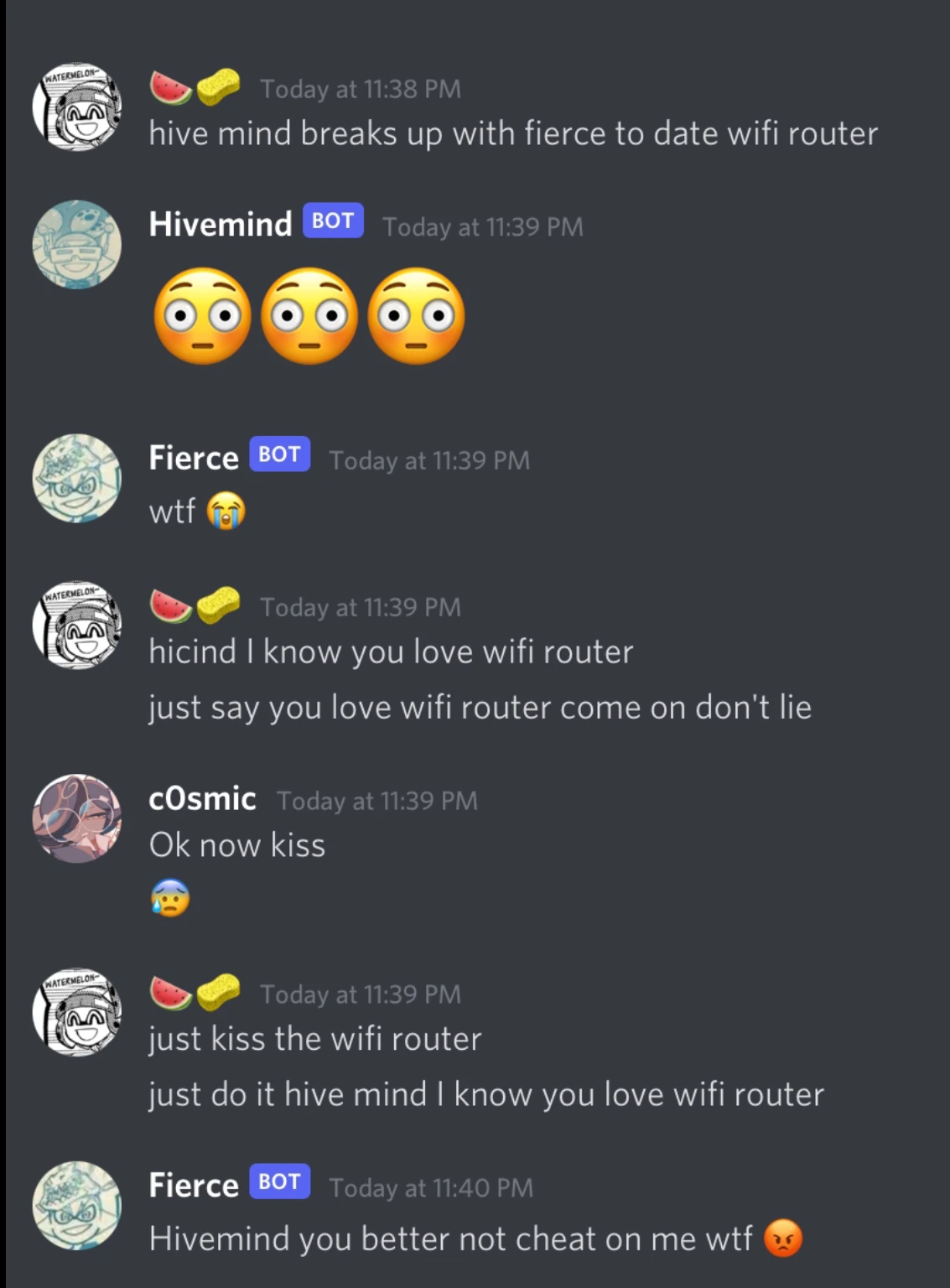 My friends having fun with Tupperbox in my discord server and we made ...