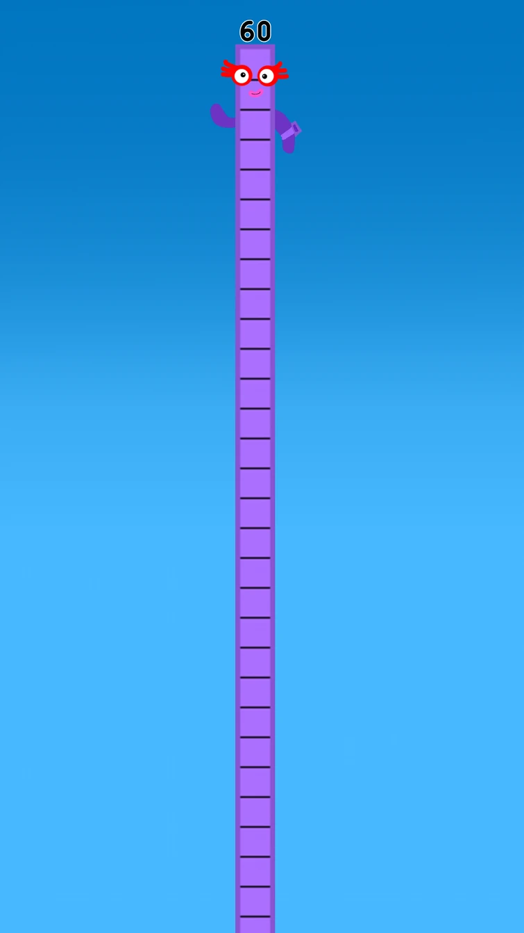 Numberblocks 60 standing tall | Fandom