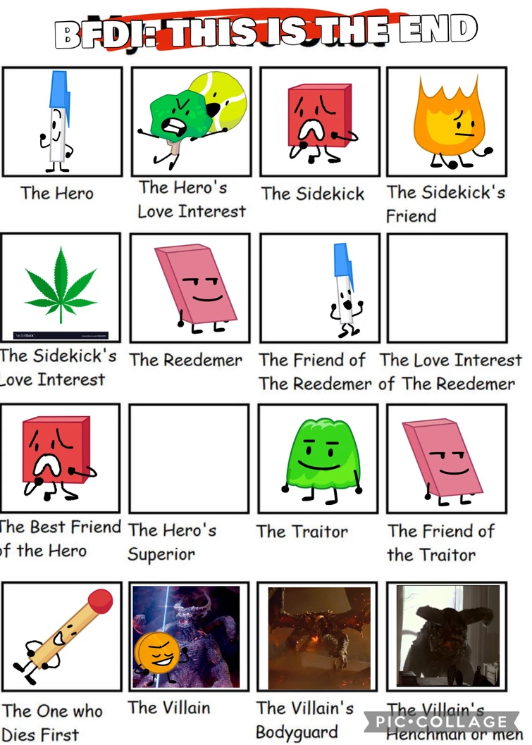 My Movie Cast (BFDI: This Is The End EDITION) | Fandom