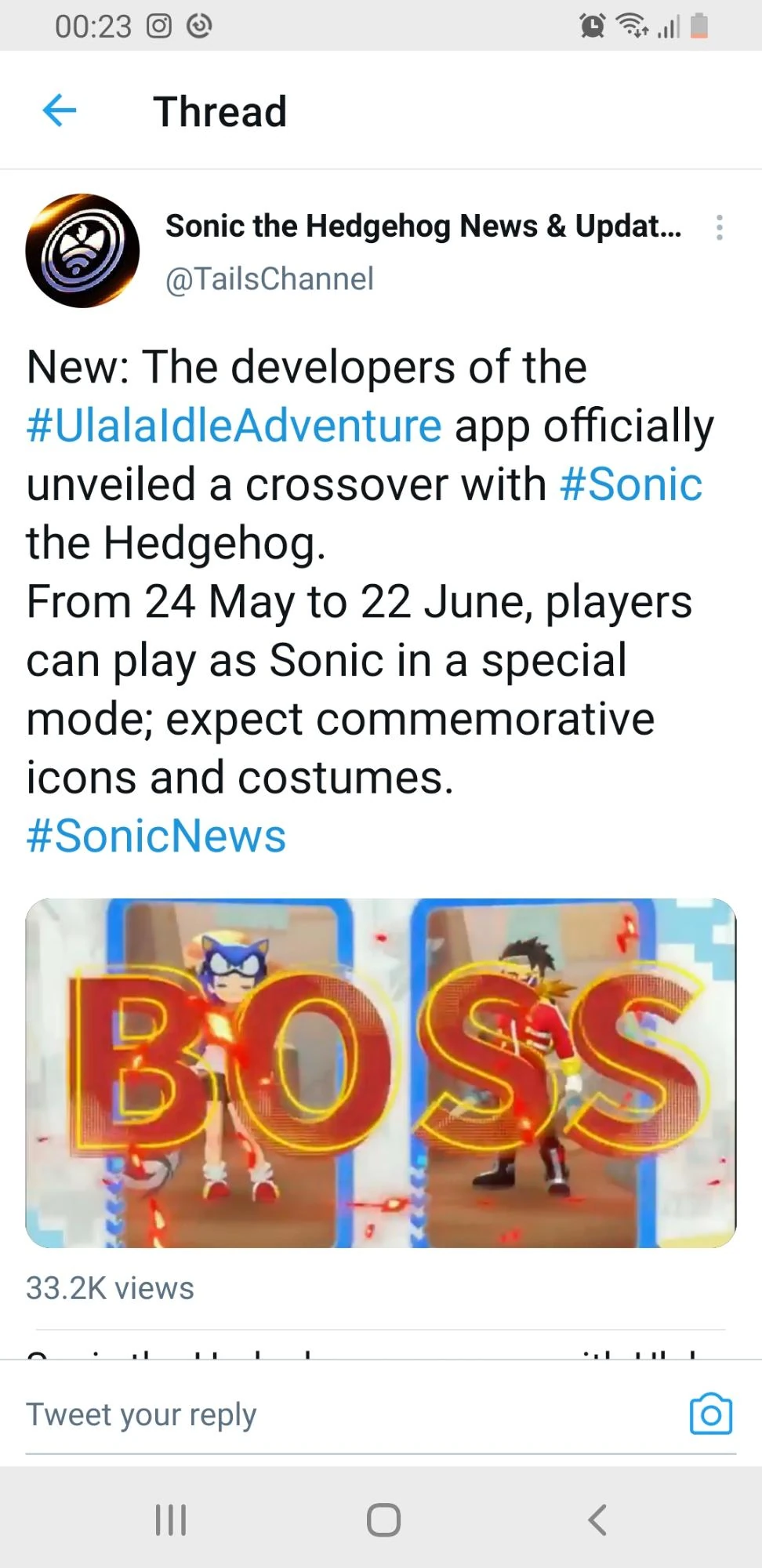 Sonic crossing over with Ulala Idle Adventure | Fandom