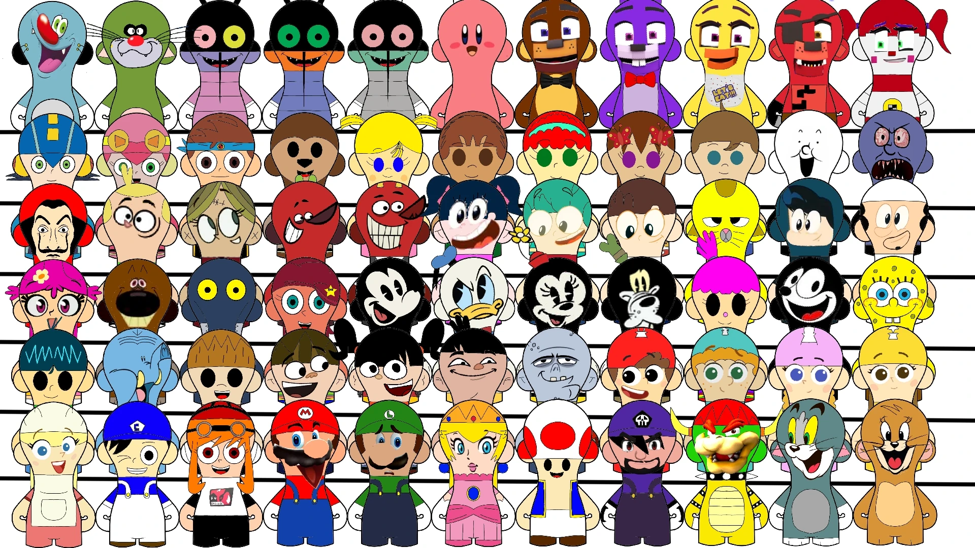 Colección de los noods de cartoon network y alonsitomleberttoys versión ...