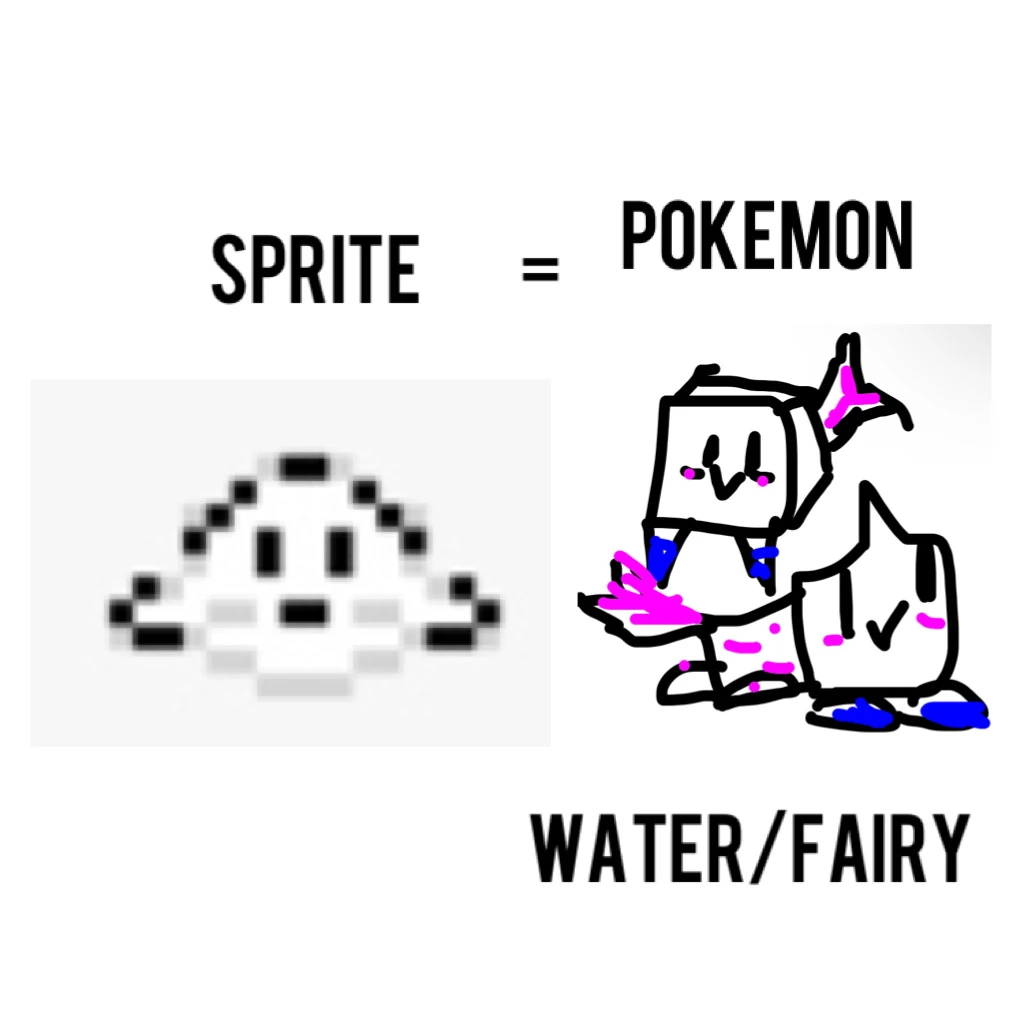 I made animal/thing sprites in gen 1 pokemon | Fandom