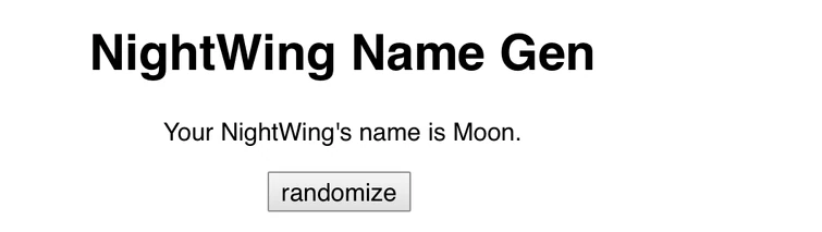 Weird NightWing names that I generated | Fandom