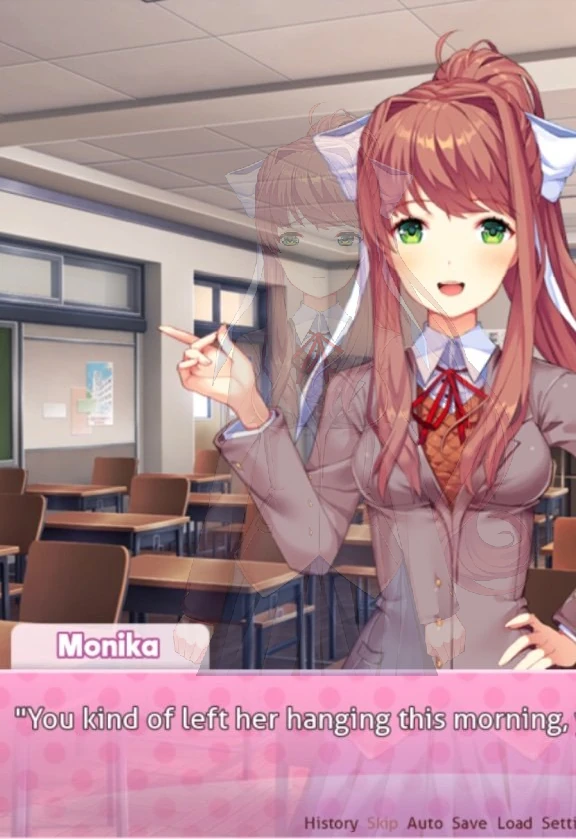 Monika just did that to cope with the pain | Fandom