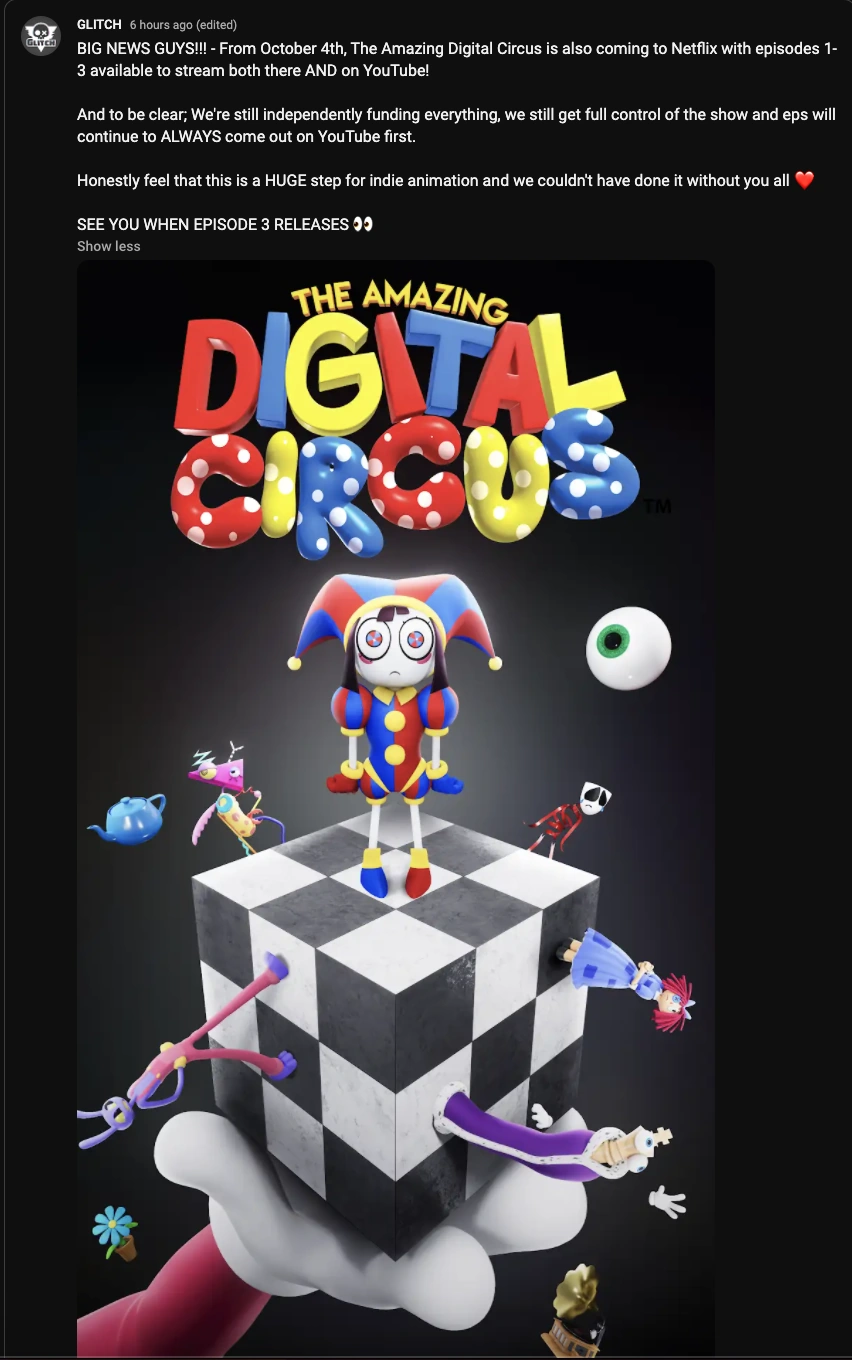 THE AMAZING DIGITAL CIRCUS IS COMING TO NETFLIX??? | Fandom