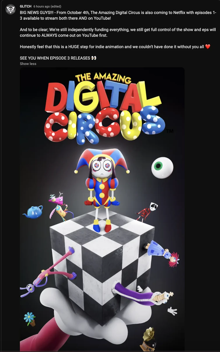 THE AMAZING DIGITAL CIRCUS IS COMING TO NETFLIX??? | Fandom