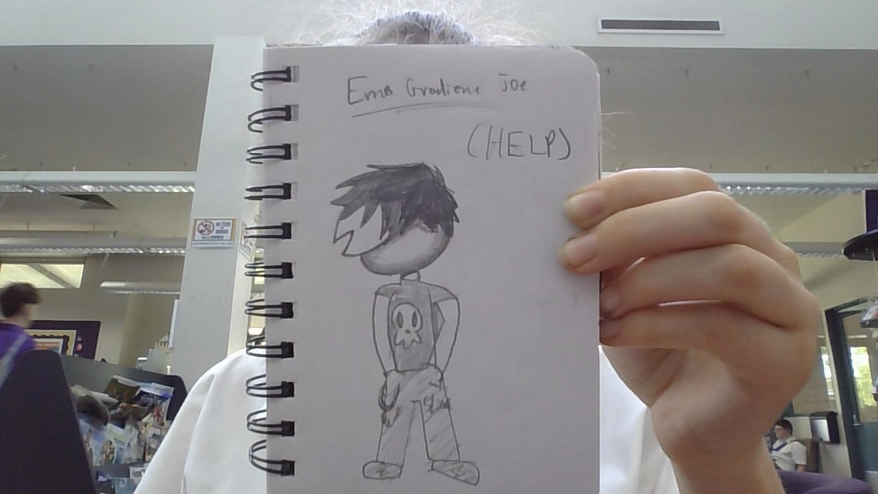 hi hi posts this fanart of emo Gradient Joe that I made | Fandom