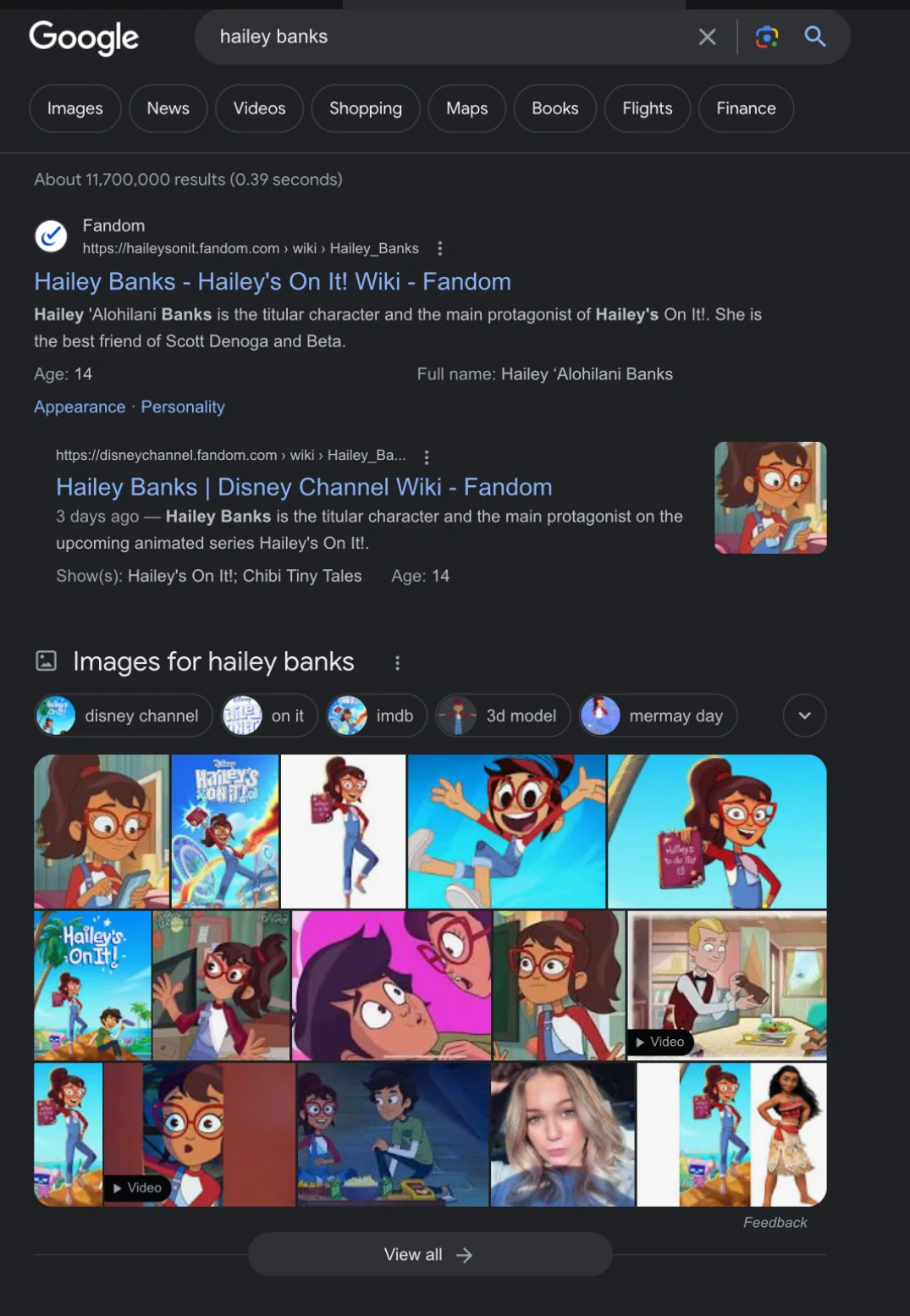 The Wiki is the number 1 result for when you search 'Hailey Banks' on Google! | Fandom