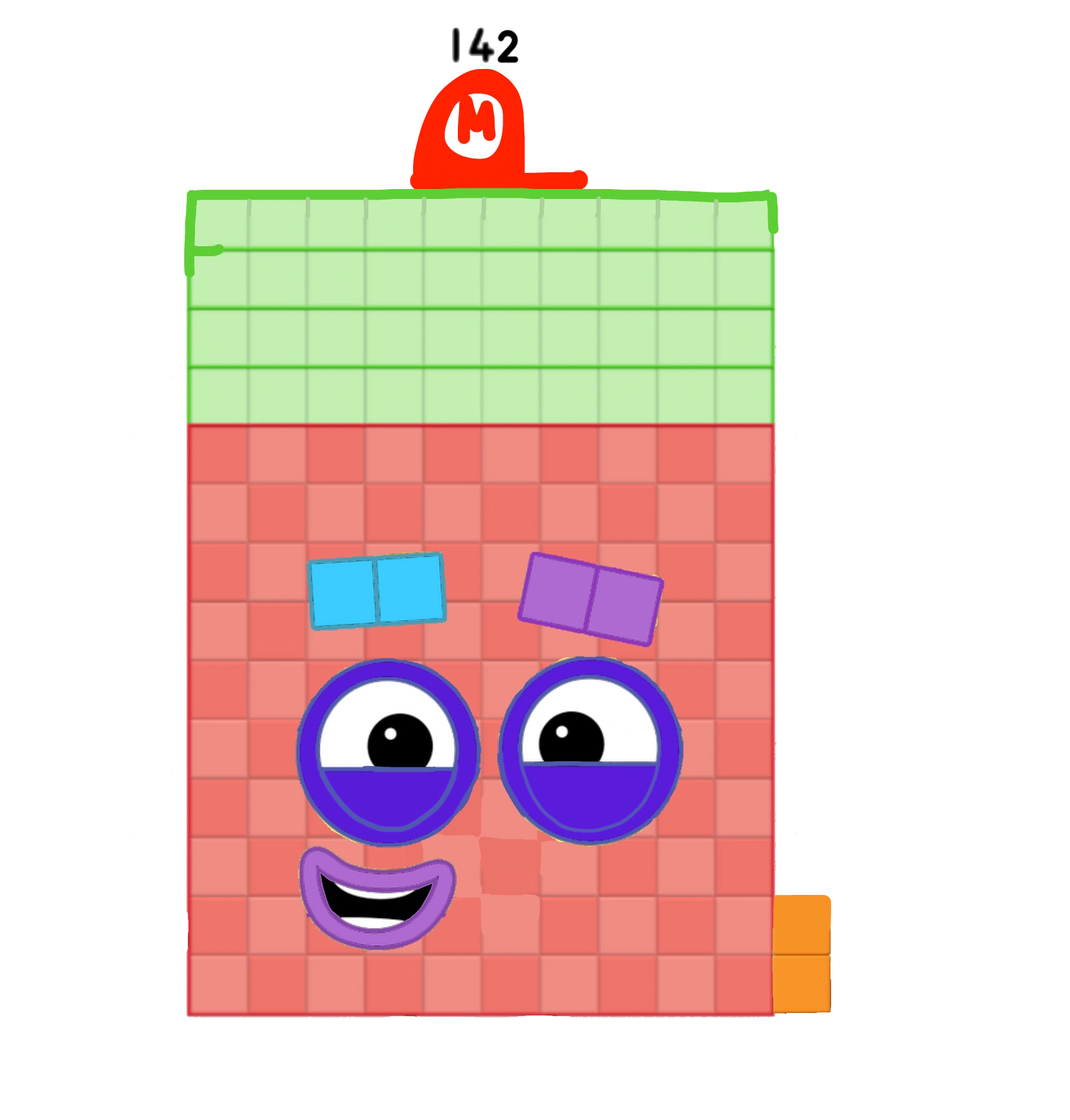 Numberblock 142’s redesign | Fandom