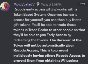 RECODE TOKENS | Fandom