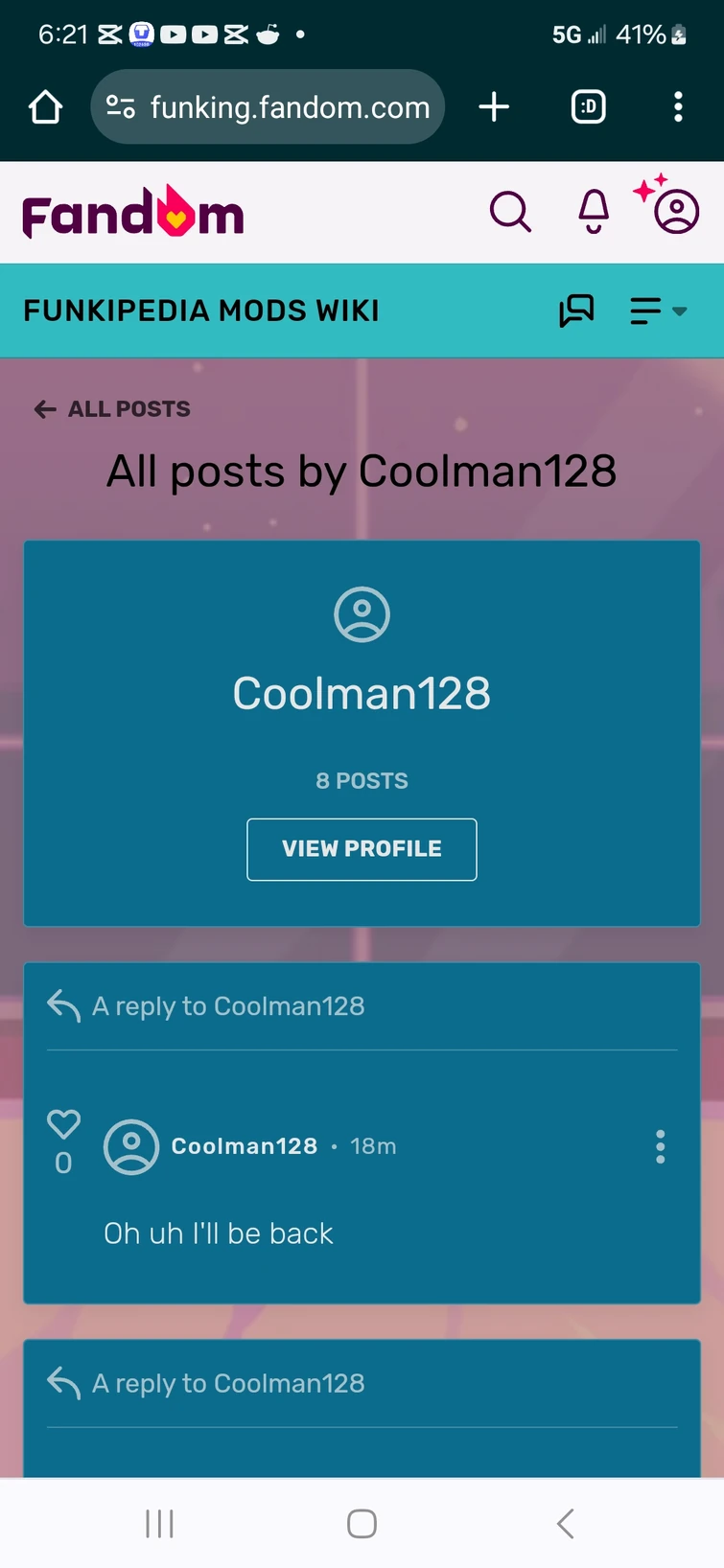 Here's a story of this account | Fandom