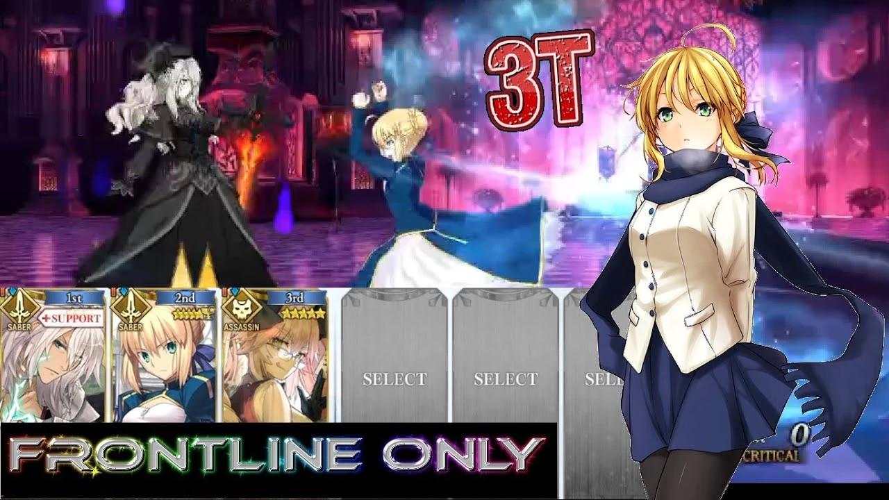 Kriemhild『3T Clear』ft. Artoria Pendragon (Saber) - Frontline Only 💙 | Fandom