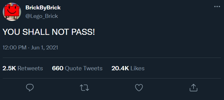 Making characters tweet whatever their top line on their wiki page is 5 ...