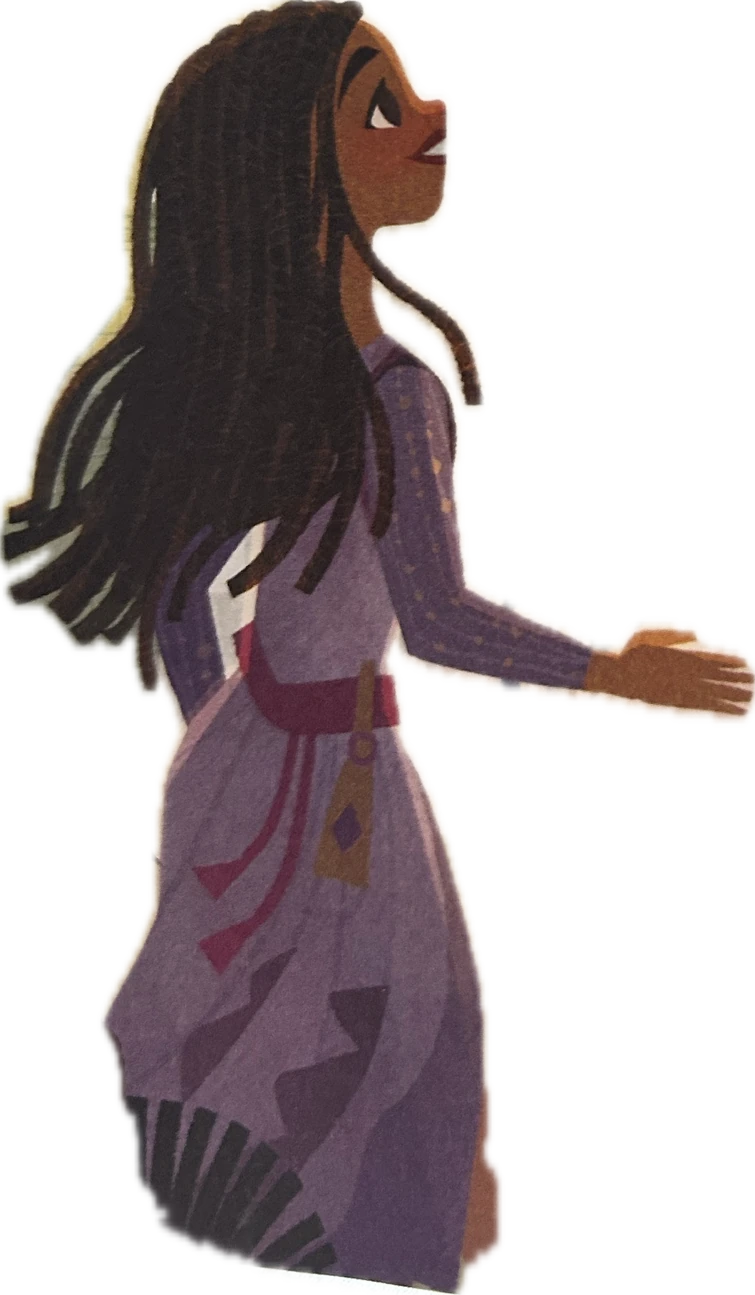 Golden book style Asha in no background | Fandom