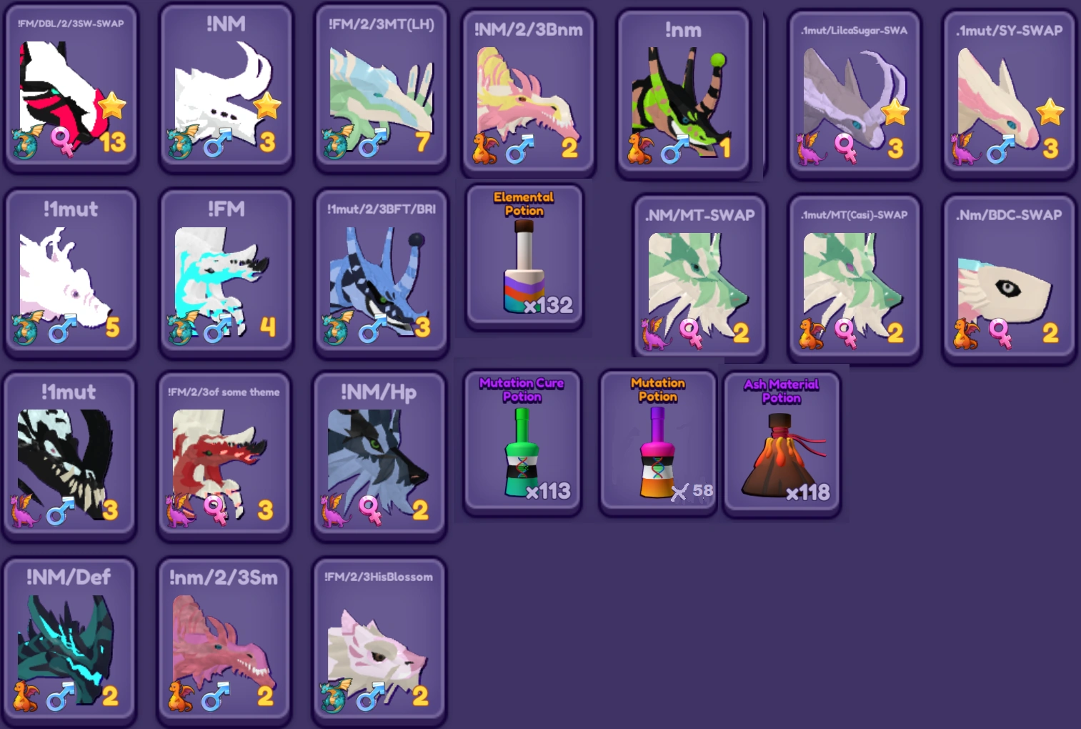 InvAuc! Drags+Some pots!//Swapping themed bats for themed bees! (long post) | Fandom