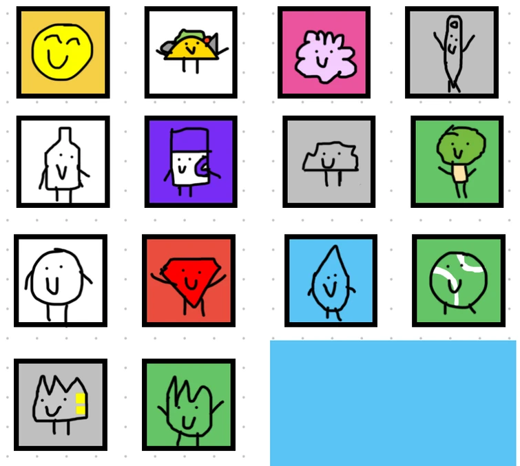 Bfb character voting cards but the assets are pretty bad (14/64) #2 ...