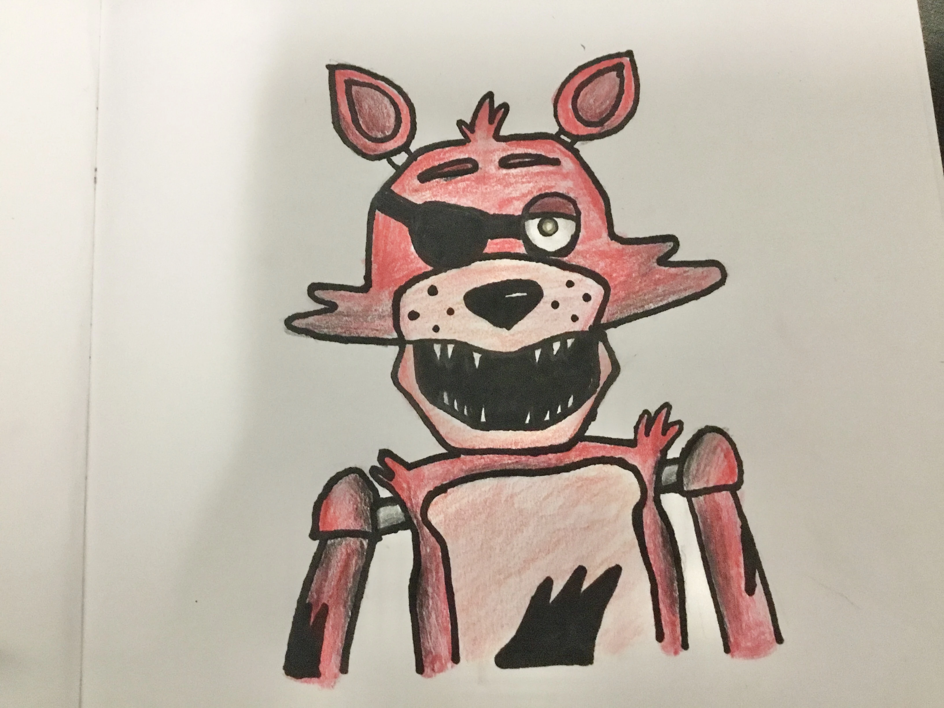I drew foxy! | Fandom