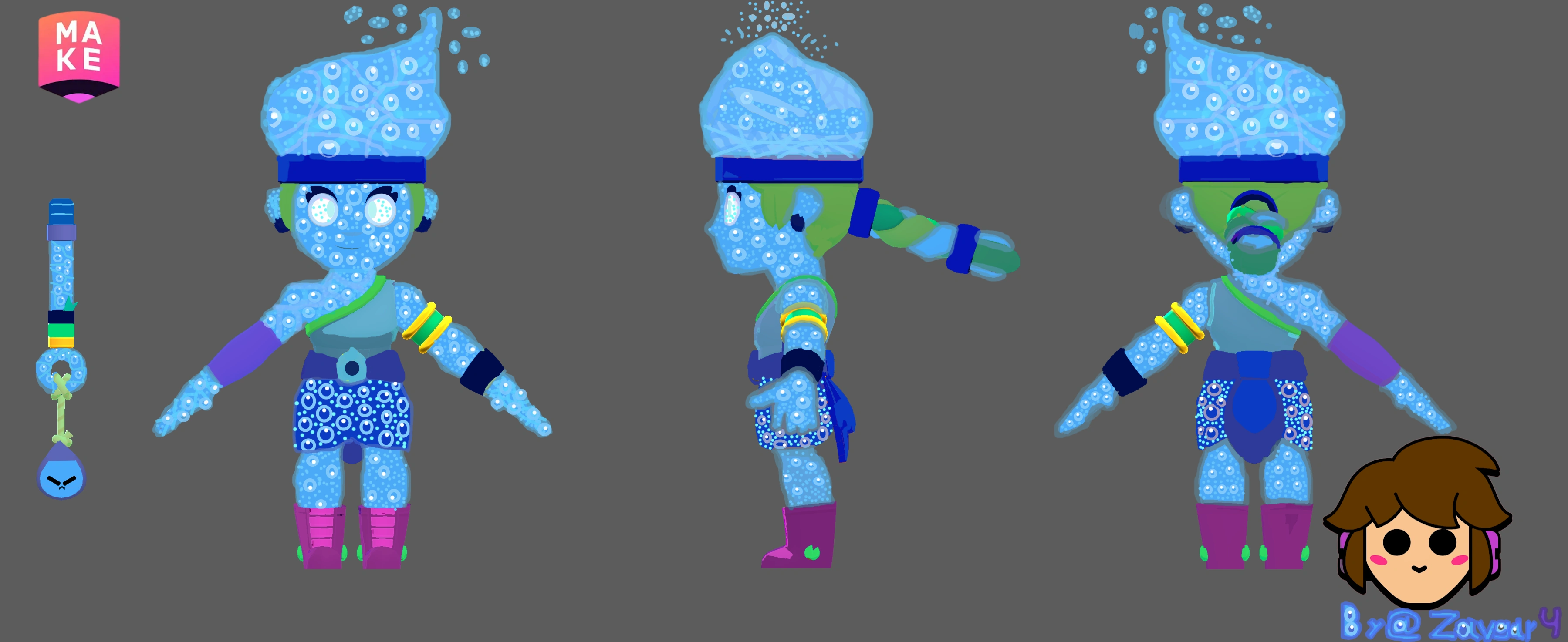 Аква-Шоу Эмбер Supercell Make Skin | Fandom