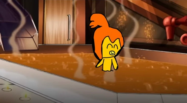 Orikko in a hot chocolate bath | Fandom