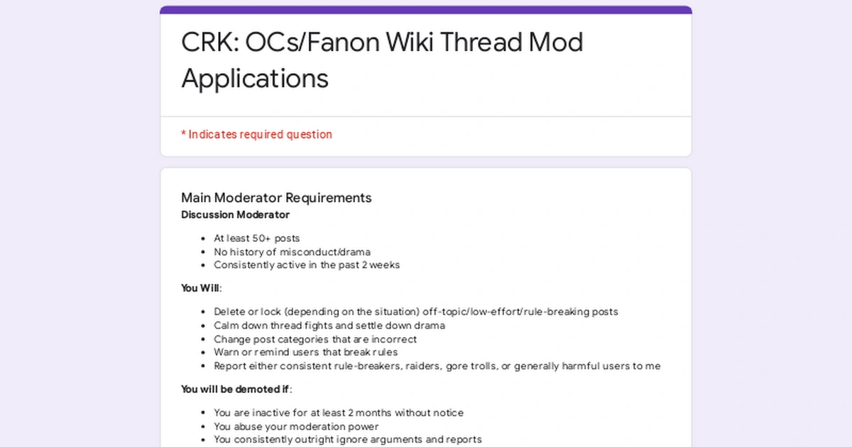 Discussion Moderator applications are open! | Fandom